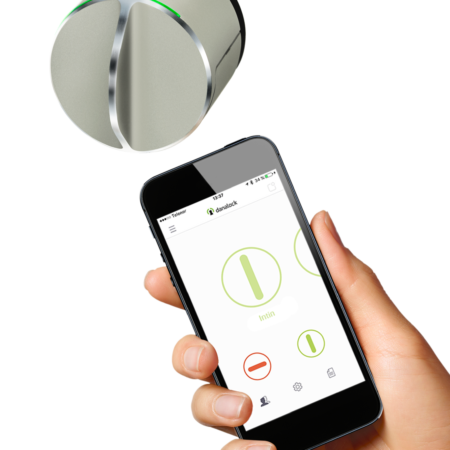 Danalock V3 BTZE Silver Scandi (Z-Wave) | INTIN Smarthusarkitekt